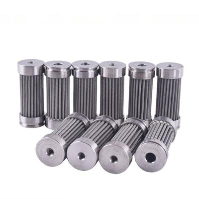 China Industrial Vacuum Pump Inlet Air Ss Sintered Filter Barrel Bucket Scrap Machine Oil Filter For Blower for sale