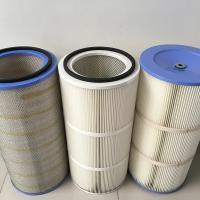 China Polyester Dust Collector Industrial Dust Filter Cartridge Anti Static Blasting for sale