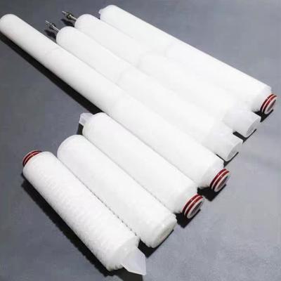 China 0.2 Micron Water Filter High Flow Paper Pleated Filter Cartridge Pleated Carbon Filter element for sale