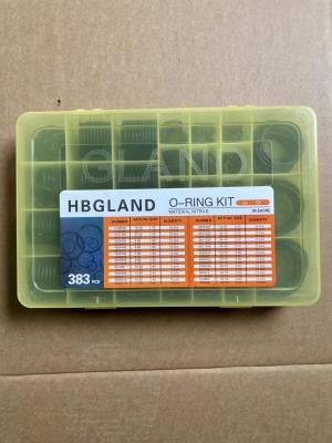 China HBGLAND O Ring Kit Box  EX Nbr90℃  383PCS Oil Resistant for sale