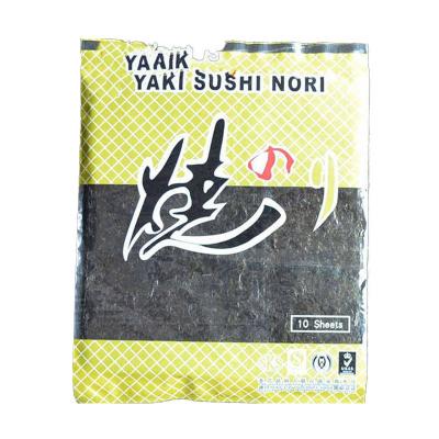 China 0.28Kg China Dried Seaweed Packaging Sushi Nori 50 Sheet Seaweed Top Grade With 24 Months Shelf Life for sale