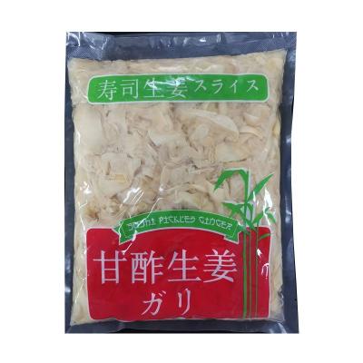 China New Crop Bag Packing Pickled Vegetable Pink Spicy Sour Sweet Sushi Ginger Slice Product Immediately for sale