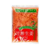 China New Crop Bag Packing Pickled Vegetable Pink Spicy Sour Sweet Sushi Ginger Slice Product Immediately for sale