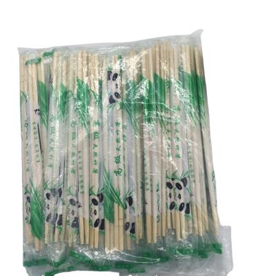 China Promotional Personalize Twin Disposable Bamboo Panda Round  Chopsticks for sale