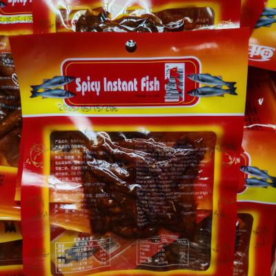 China Wholesale Casual Seafood Snacks Sweet and Sour Fish Products Spicy Dried Salted Instant Fish Seafood Snacks Spicy Fish for sale