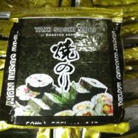 China Hot Selling Wholesale Price Sushi Nori Roasted Seaweed Nori Sheets Seaweed Roll 600 Pcs Per Roll *10Cm Width  Grade C for sale