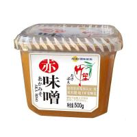 China Free Customized Logo 500G Traditional Raw Salty Miso Paste Ingredients Soybean Paste Miso Shelf Life 24 Months for sale
