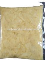 China Hot Wholesale Factory Supply Good Quality Japanese White pink Pickled Sushi Ginger for sale
