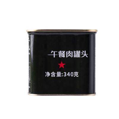 China Wholesale Chinese Food Pork Meat Beef Luncheon Meat Healthy Style Ready to Use Square Canned Ham Luncheon Meat for sale