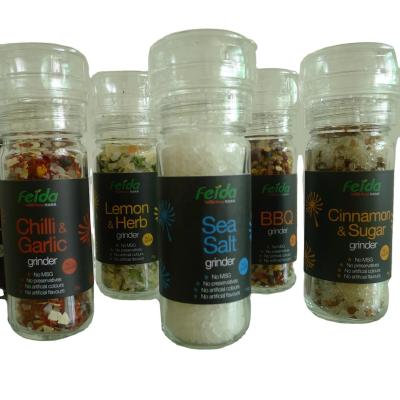 China Grinder Seasoning SEA SALT LEMON Black Pepper Mixed Grinder SEASONING for sale