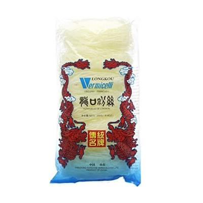 China Bright Light Crystal and Clear Longkou Rice Vermicelli 250 G Rice Noodle Organic and Healthy Vermicelli Longkou for sale