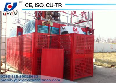 China SC100/100 Double Cages Material Construction Elevator for Bridge with Safety Device for sale