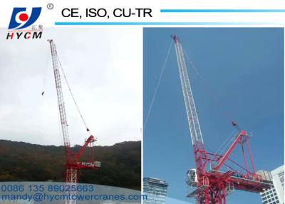 China Design for Korean customers 25m Boom Length 6.0ton Max. Load Luffing Jib Tower Crane for sale