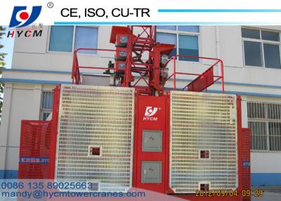 China Building Construction Hoist Elevator 20m-150m Height SC200 With Rack and Mast for sale