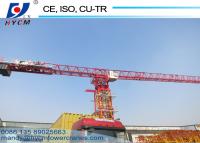 China Hot Sale QTP6518 Fixed 10ton Topless Flattop Tower Crane 4ton@40m Jib for sale