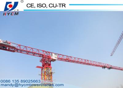 China 65m Jib 10ton 1.8t Tip Load PT6518 Green Topless Flattop Tower Crane for sale