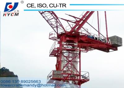 China 55m Lifting Arm 37.5m Height 12ton Luffing Jib Types of Tower Cranes in Cambodia with Form E for sale