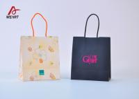 China Personalized Kraft Paper Favor Bags , Navy Blue Large Gift Packaging Bags for sale