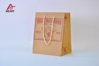 China No Lamination Brown Art Paper Bags For Shopping 100% Cotton Rope for sale