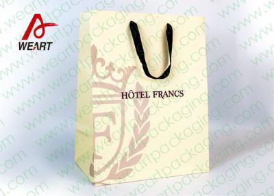 China Creamy White Art Paper Bags  For Kids Small Size 110 * 50 * 190 for sale