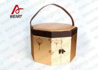 China Art Paper Custom Hexagon Gift Box , Corrugated Cardboard Boxes With Lids for sale