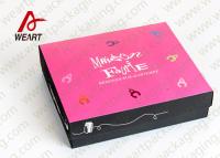 China Fashion Coloured Cardboard Storage Boxes , Recycled Cardboard Jewelry Boxes For Necklaces for sale