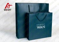 China Soft Touch Film Strong Custom Printed Paper Bags No Minimum Silk Screen Printing for sale