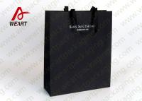 China Soft Touch Film Strong Custom Printed Paper Bags No Minimum Silk Screen Printing for sale