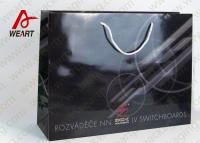 China Nice Looking Two Colored Promotional Paper Bags For Favors Glossy Lamiantion for sale