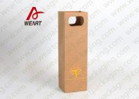 China Unique Two Bottles Sturdy Gift Bags For Wine , Customised Paper Handle Bags for sale