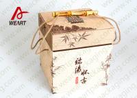 China Long Handled Decorative Gable Boxes , Christmas Cardboard Boxes With Lids ODM for sale
