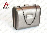 China Special Handle Leather Material Customized Paper Box For Make Up Pakaging for sale