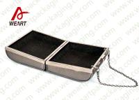 China Special Handle Leather Material Customized Paper Box For Make Up Pakaging for sale