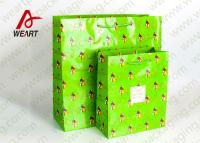 China Pink Holiday Goodie Christmas Paper Bags No Minimum Hot Foil LOGO for sale