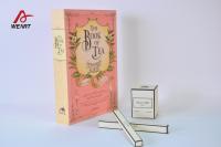 China Recycled Pink Book - Type Paper Square / Rectangle Gift Box For Fruit Tea for sale
