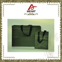 China Custom Black Full Color Printing Paper Gift Bags Promotion Shopping Bag for sale