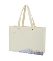 China Clothing Apparel Printed Reusable Shopping Bags , Modern Designer Paper Bags for sale