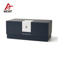 China Surface Blue Art Paper Jewellery Presentation Boxes With Lid , Soft Touch Lamination for sale
