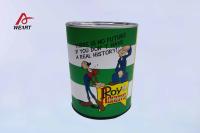 China Popeye Spinach Vegetable Can Recycled Paper Gift Box With Plastic Lid , Custom logo for sale