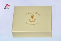 China Jewelry Customized Paper Box Book Type Box Gold Color Hot Stamped Surface for sale