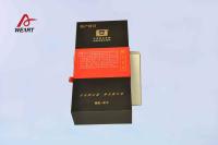 China Wine Bottle Foldable Paper Box Rectangle Gold Hot Stamped Covered Surface for sale