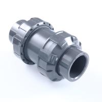 China 2 Inch Double Union Ball Valve PVC Hydraulic 4 Inch Pvc Check Valve for sale