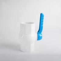 China American Standard 1 UPVC Ball Valve PVC Compact Ball Valve One Way for sale