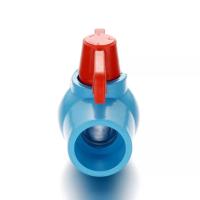 China Joint Blue PVC Ball Valve 2.5 Inch PVC Valve For Seawater Pipeline System for sale