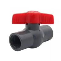 China 1.6MPa 1 Way PVC Compact Ball Valve 1 PVC Ball Valve Threaded for sale