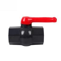 China 1.6MPa 1 Way PVC Compact Ball Valve 1 PVC Ball Valve Threaded for sale