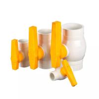 China 1/2 Inch To 2 Inch PVC Ball Valve Hydrophobic 1 Inch Pvc Valve for sale