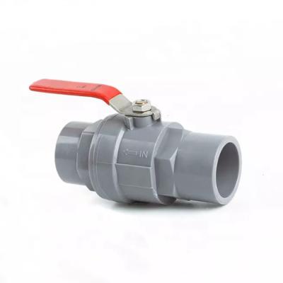 China Bidirectional Two Piece Ball Valve PVC Stainless Steel Threaded for sale