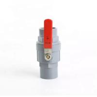 China White UPVC Plastic Two Piece Ball Valve Bidirectional PVC Irrigation Valve for sale