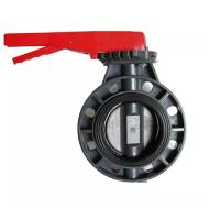 China OEM JIS 6 Inch PVC Butterfly Valve Pump Index Approved Wear Resistant for sale